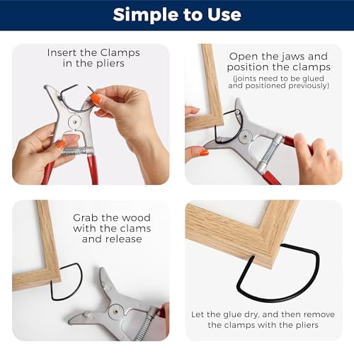 Miter Spring Clamps DESIGNED FOR WOODWORKING PROJECTS | 8 To A Package ...