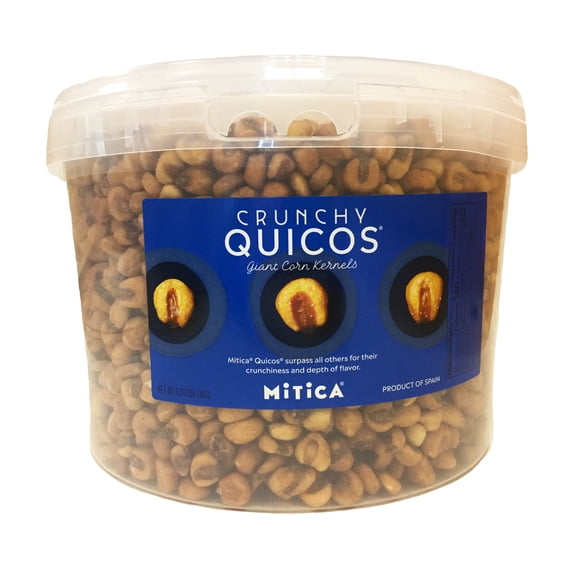 Mitica Quicos Crunchy Giant Corn Kernels, Spanish Bar Snack, 6.6 lb, 1 ...