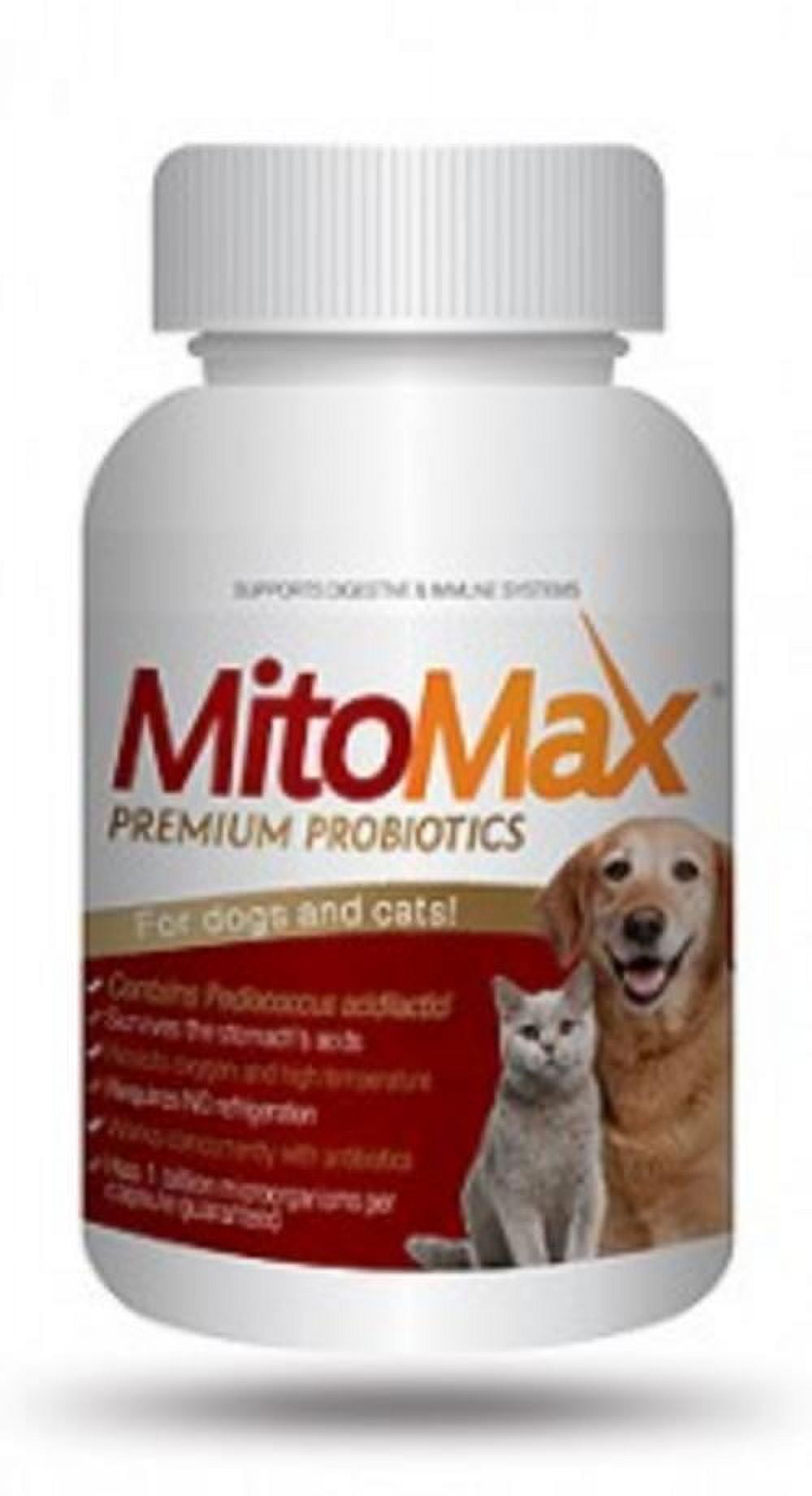 MitoMax-premium plant based probiotics for dogs and cats, 40 capsules ...