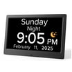 TROCOTN 10 Inch Electric Powered Digital Calendar Clock with Day & Date ...
