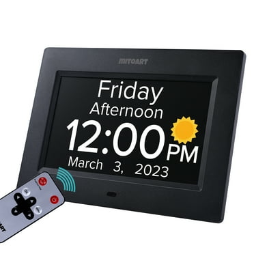 American Lifetime Dementia Clock 2025, Large Display, Day Date Alarms ...