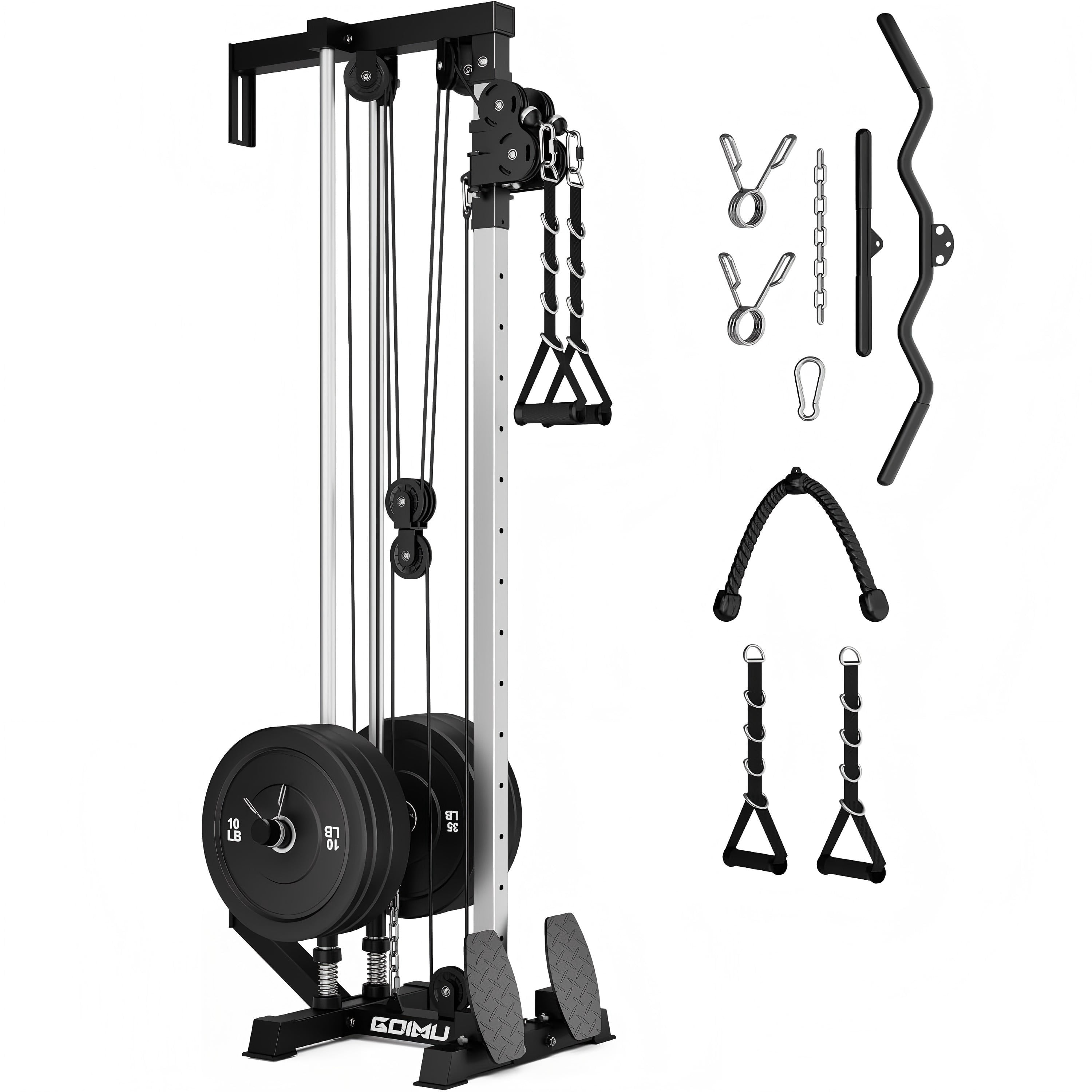 Mitonos Wall Mount Cable Station,Cable Crossover Machine with 18 ...