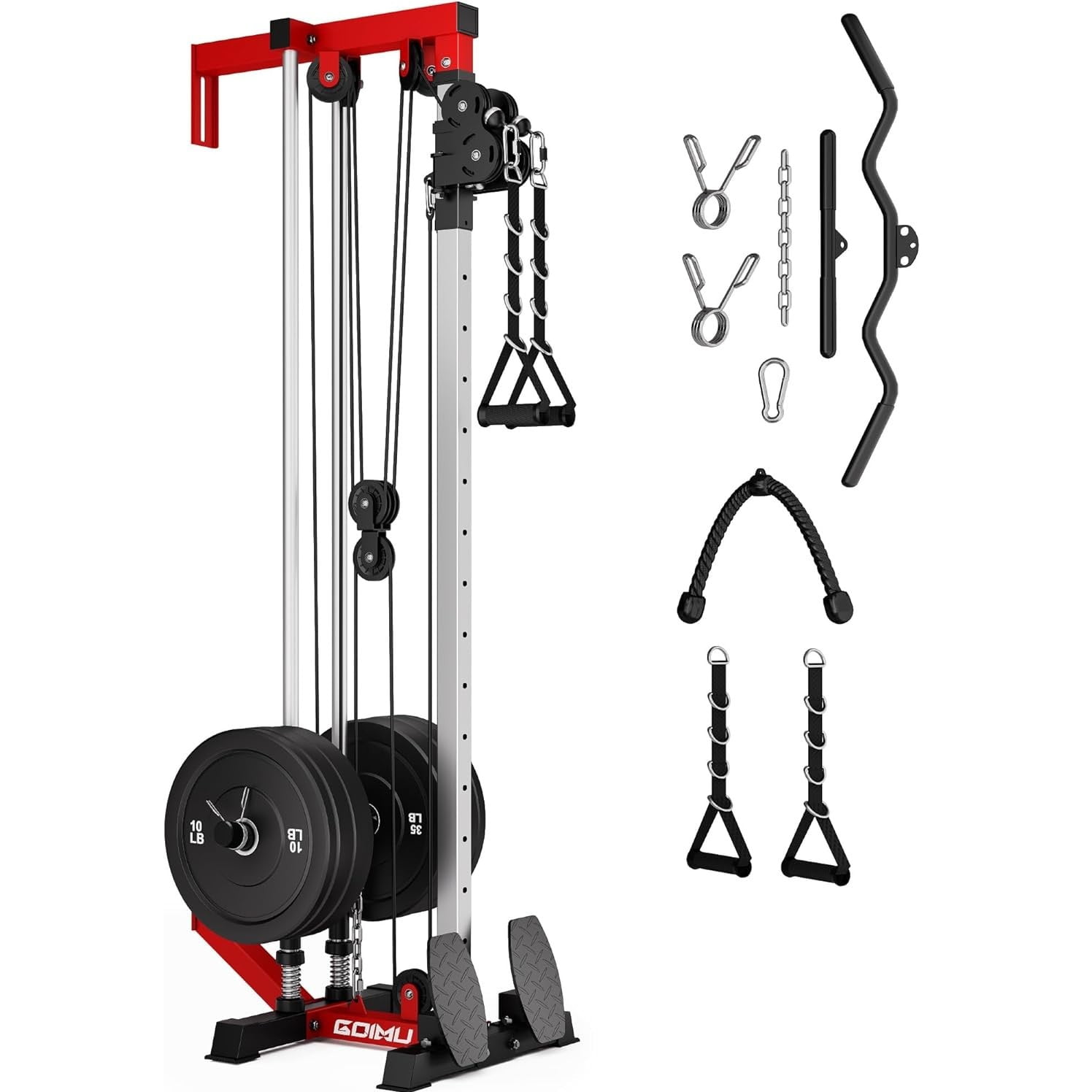 Mitonos Wall Mount Cable Station,Cable Crossover Machine with 18 ...