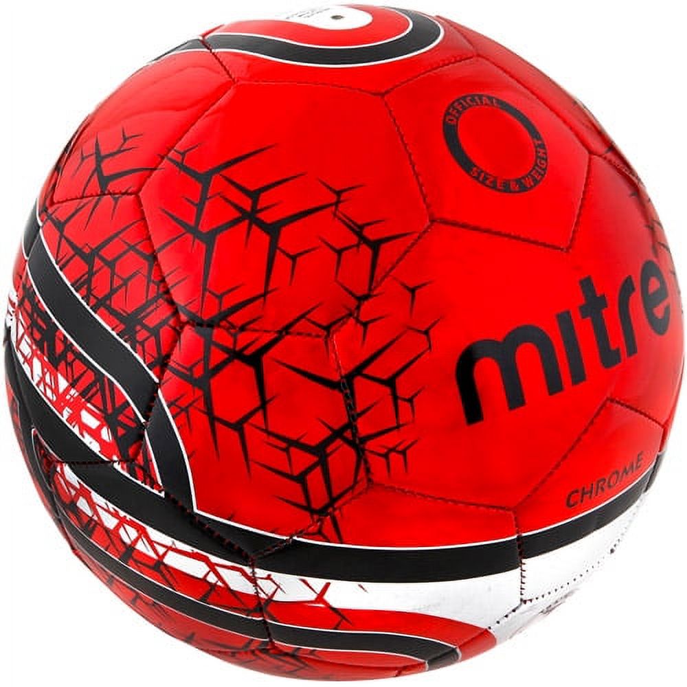 Mitre Chrome Soccerball, Red - Walmart.com