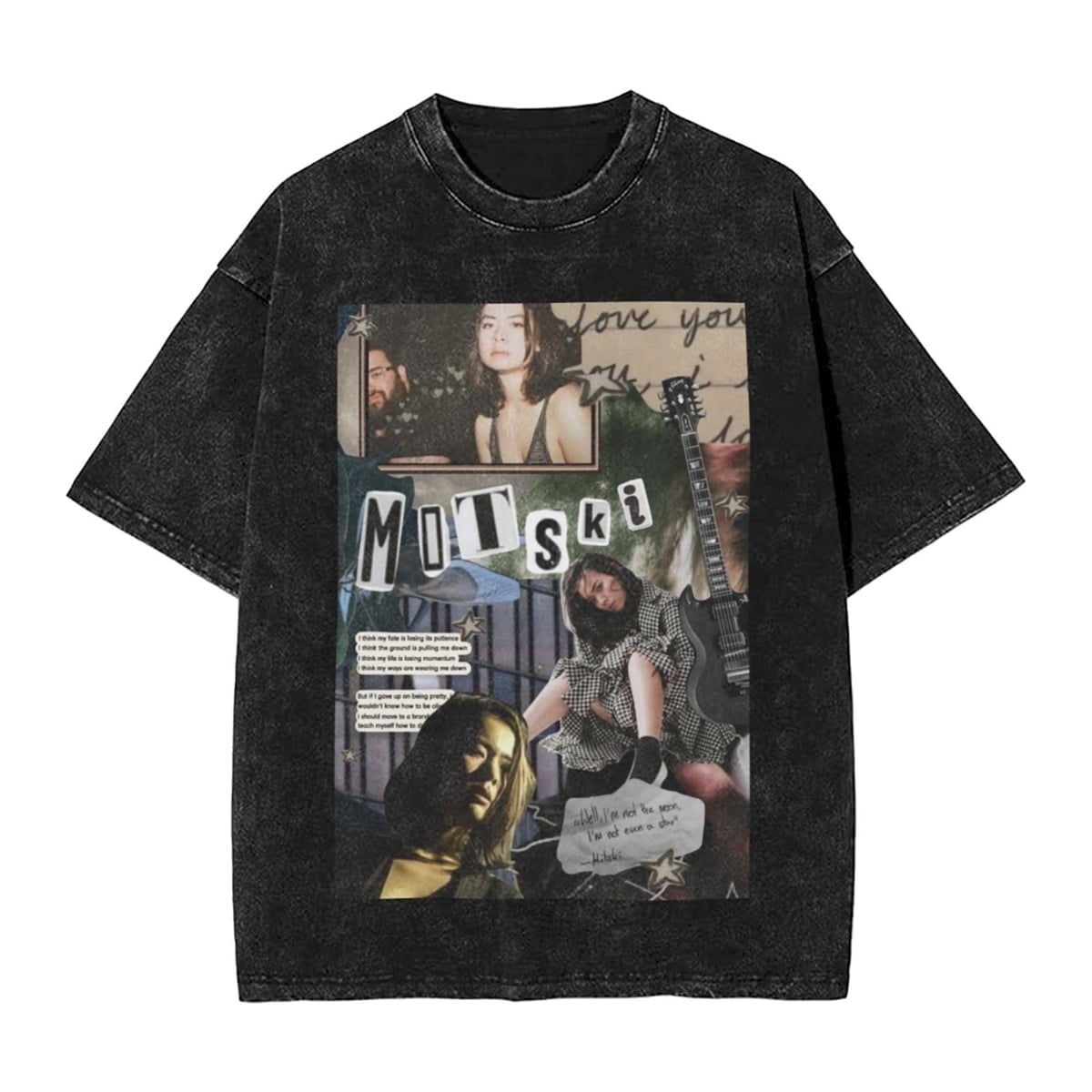 Mitski 2025 Tour Unisex Washed T-shirt - Fashion Round Neck Cotton ...