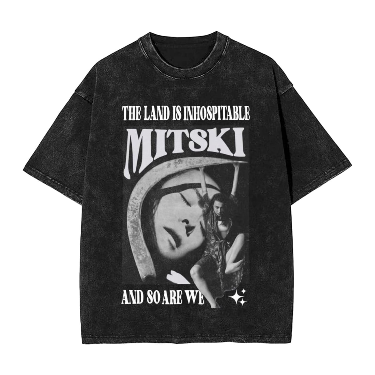 Mitski 2025 Tour Unisex Washed T-shirt - Fashion Round Neck Cotton ...