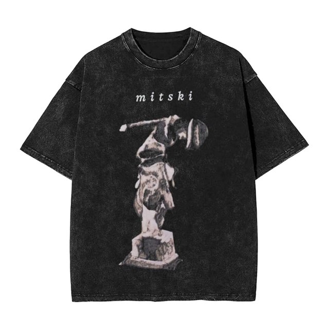 Mitski 2025 Tour Unisex Washed T-shirt - Fashion Round Neck Cotton ...