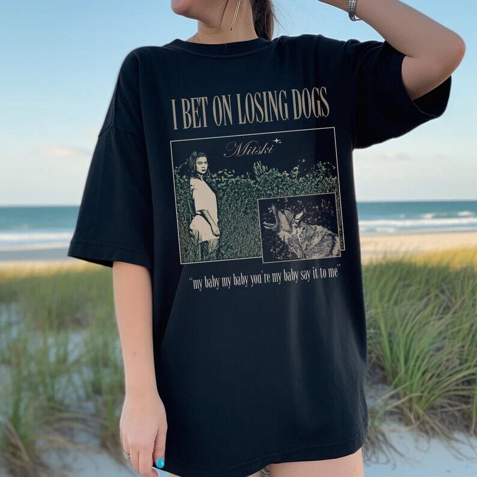 Mitski I Bet on Losing Dogs Gift for Fan Black T-Shirt Unisex - Walmart.com