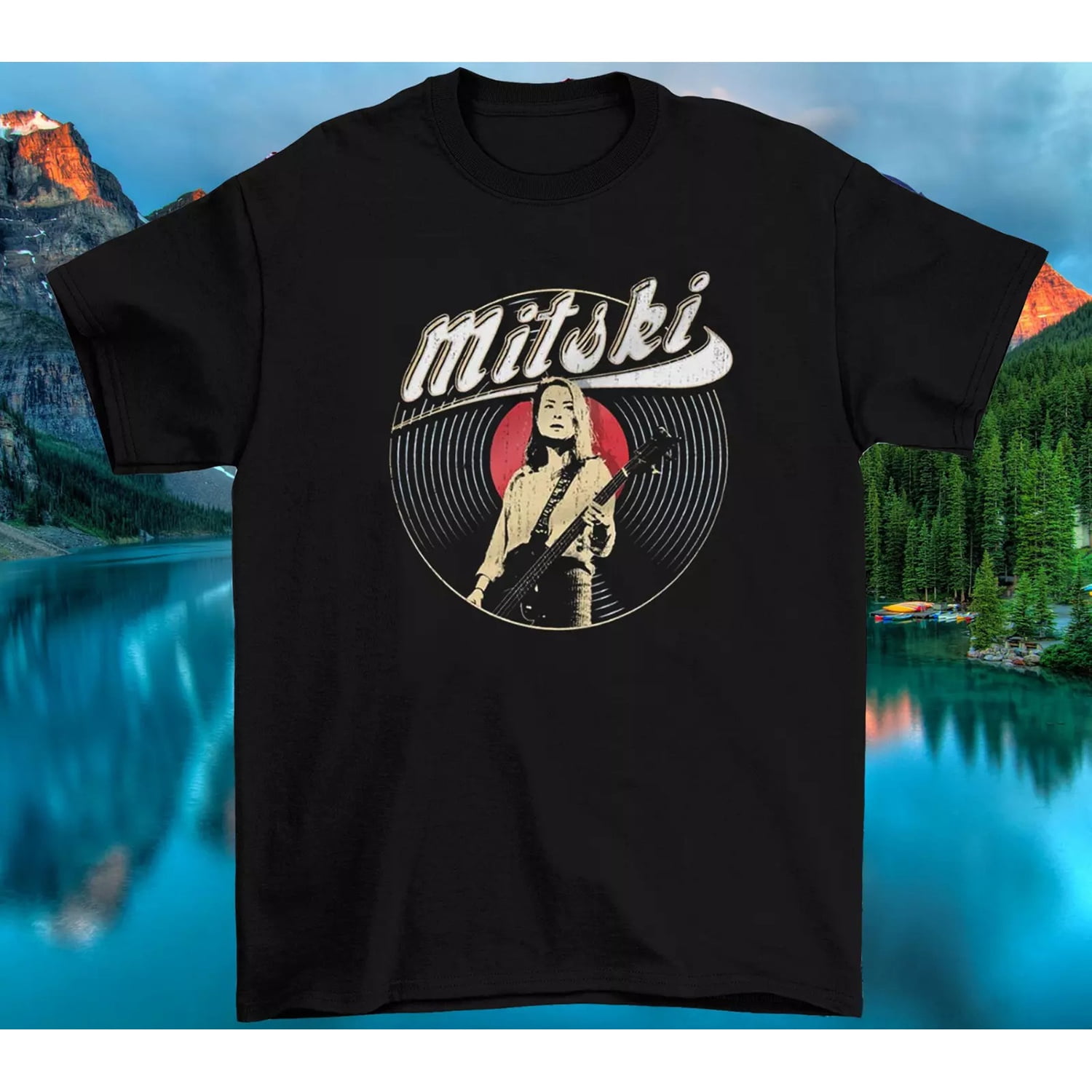 Mitski Merch Singer Black T shirt - Walmart.com