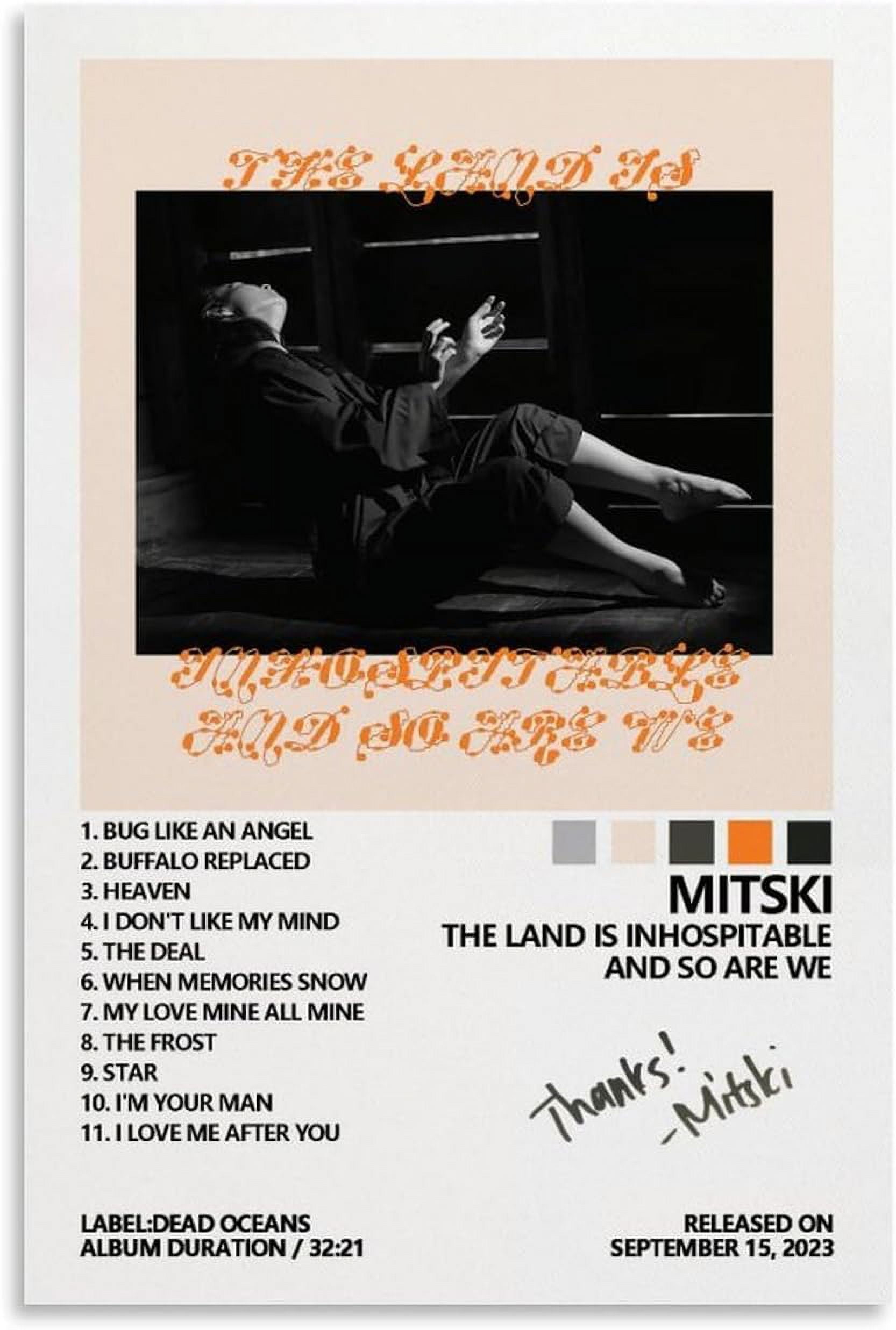 Mitski Poster The Land Is Inhospitable And So Are We New Music Album ...