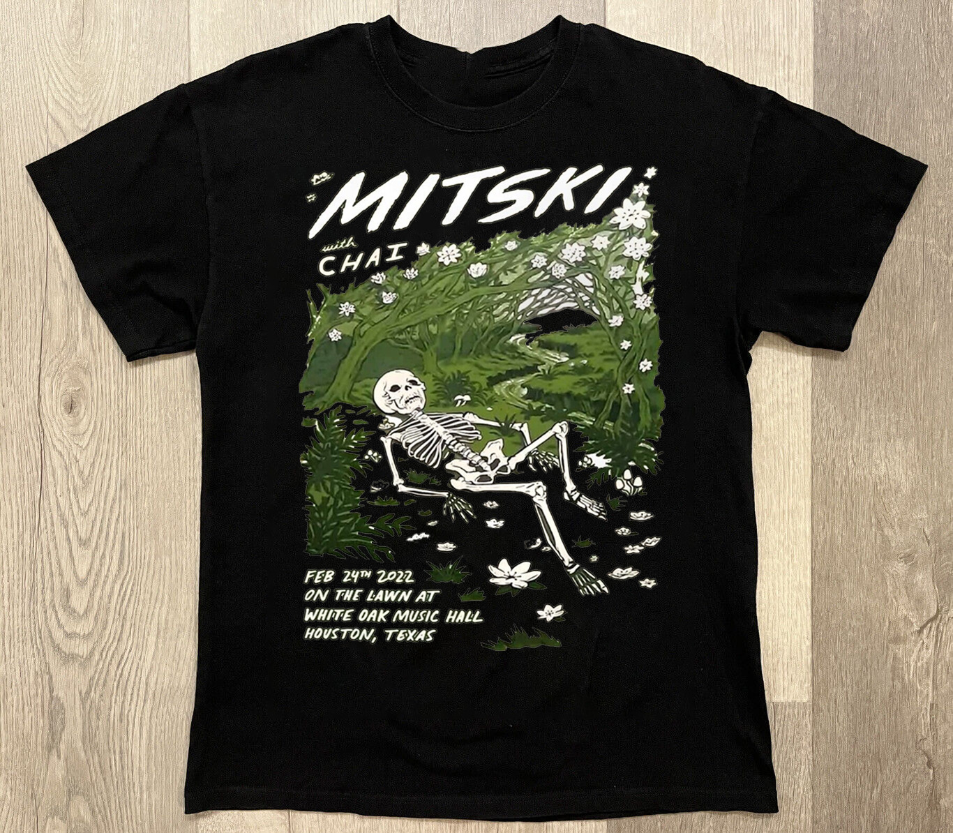 Mitski Shirt Skelleton Mitski with Chai shirt Cotton Shirt - Walmart.com