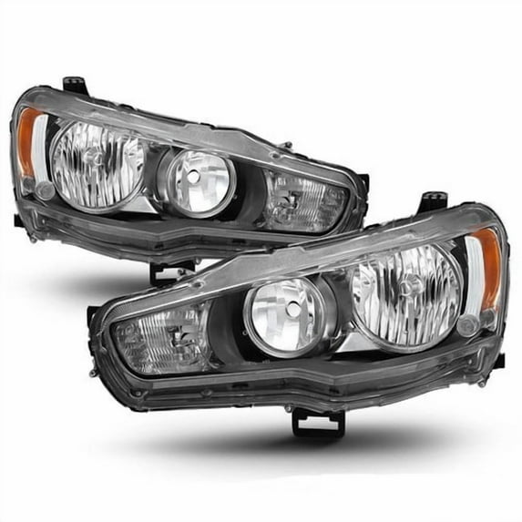 Mitsubishi 08-17 Lancer 08-15 Evolution Replacement Halogen Headlights ...