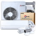 Mitsubishi 20 SEER2 HX-Series 24000 BTU Single Zone Mini Split Heat ...