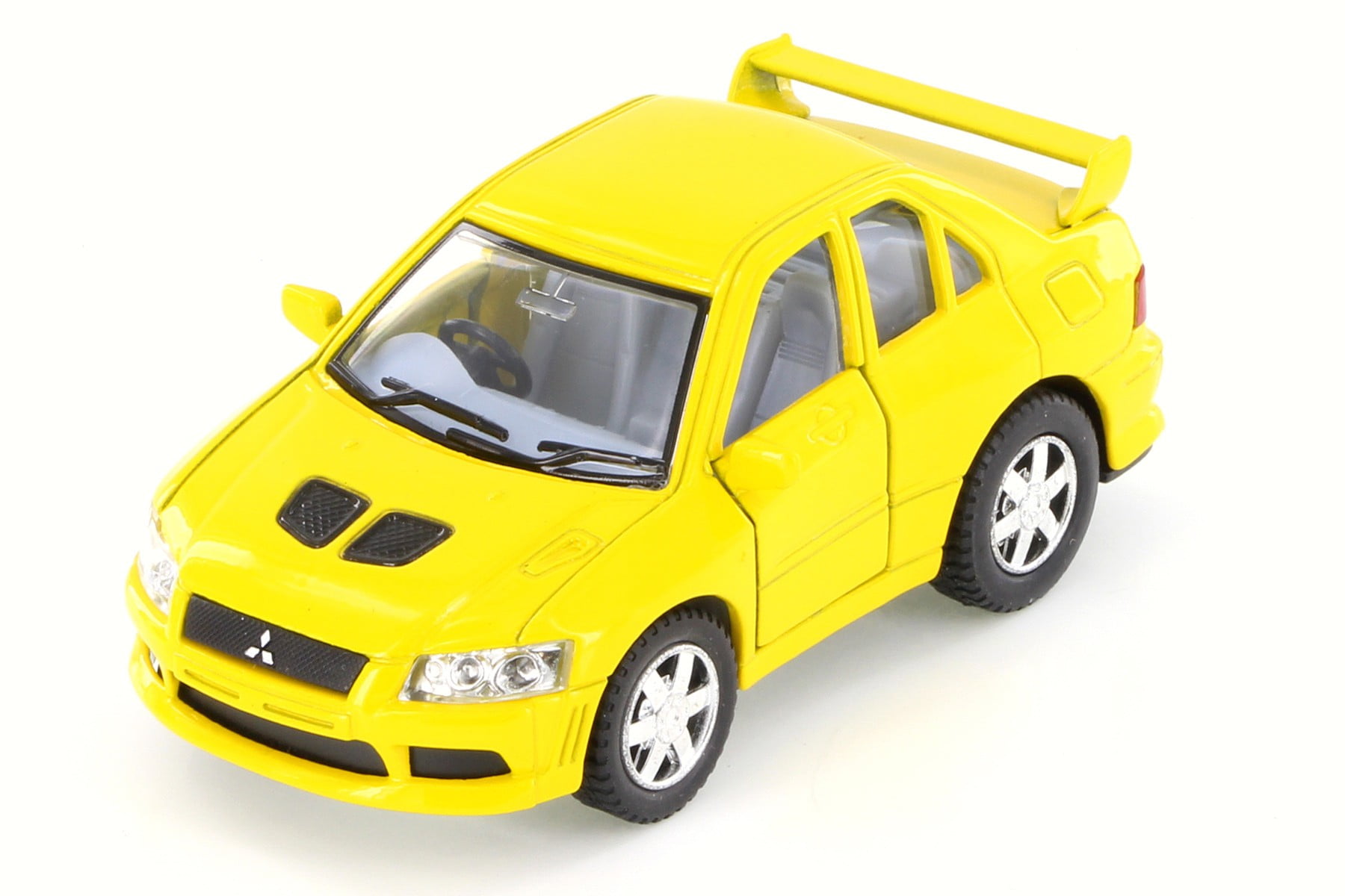 Mitsubishi Lancer Evolution VII, Yellow - Kinsmart 4010/11D - 4" Scale ...