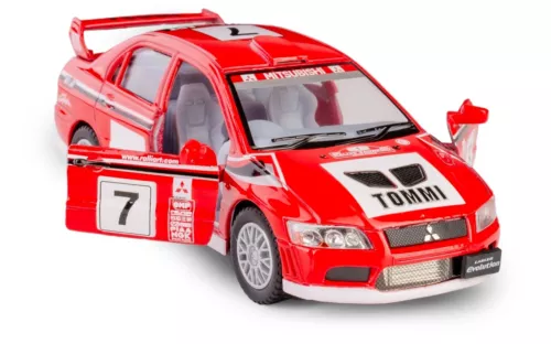 Mitsubishi Lancer Evolution WRC Car Model Diecast Red 1:36 Scale ...