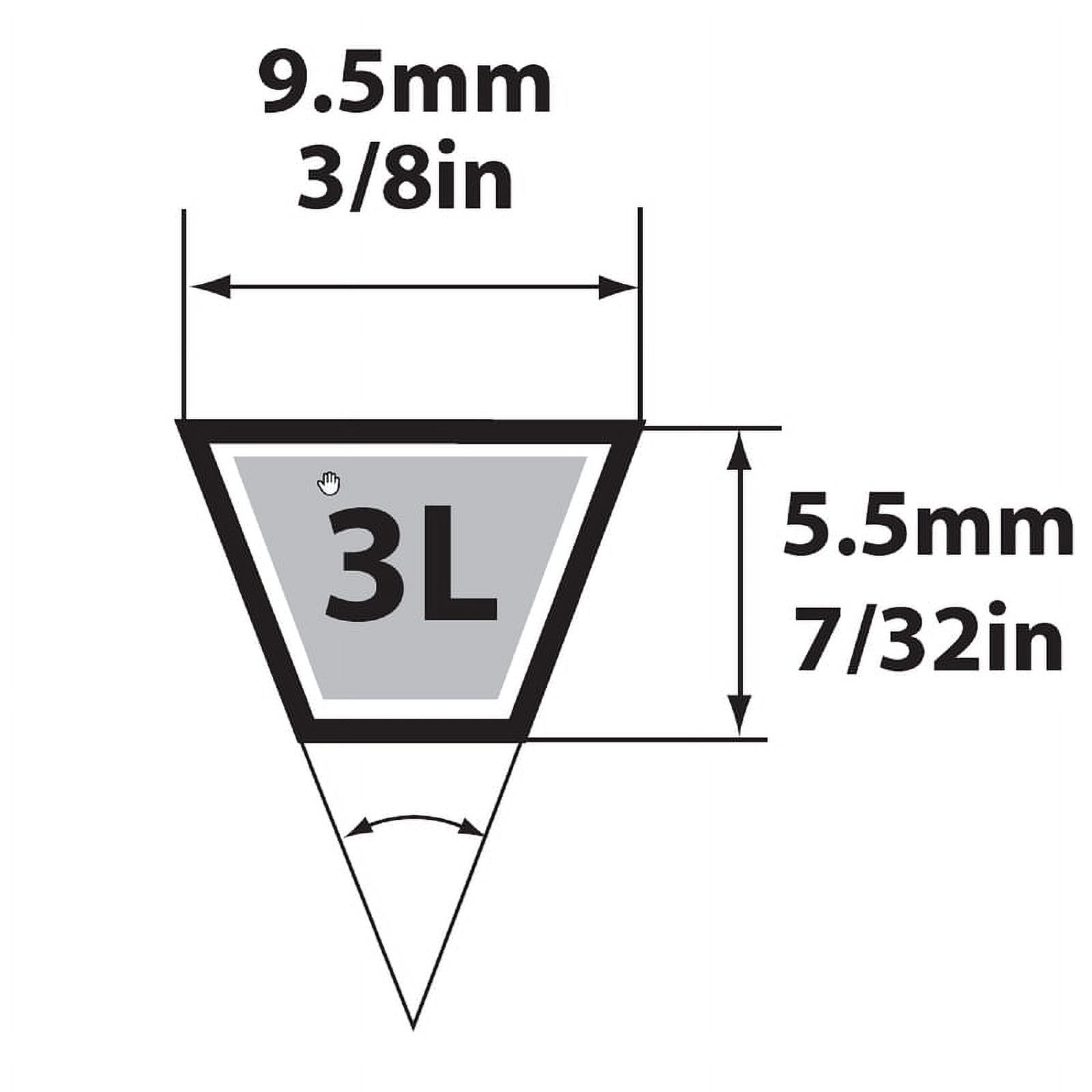 Mitsuboshi FHP 3L230 Standard General Utility V-Belt, 0.38 in. x 23 in ...