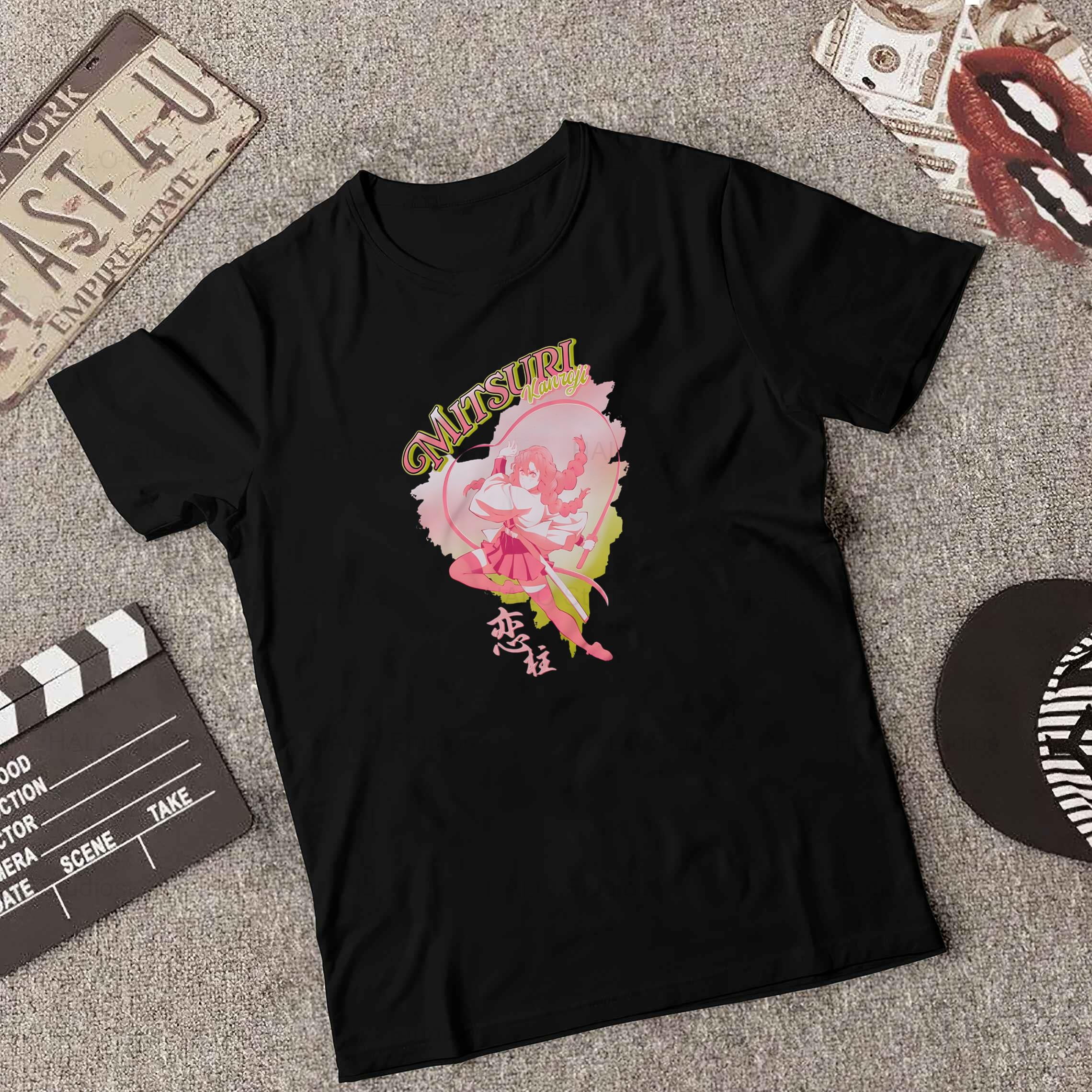 Mitsuri Kanroji Pastel Anime Look Demon Slayer Love Hashira Graphic Tee ...