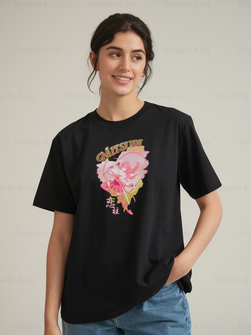 Mitsuri Kanroji T Shirt Pastel Anime Look from Demon Slayer, for unisex ...