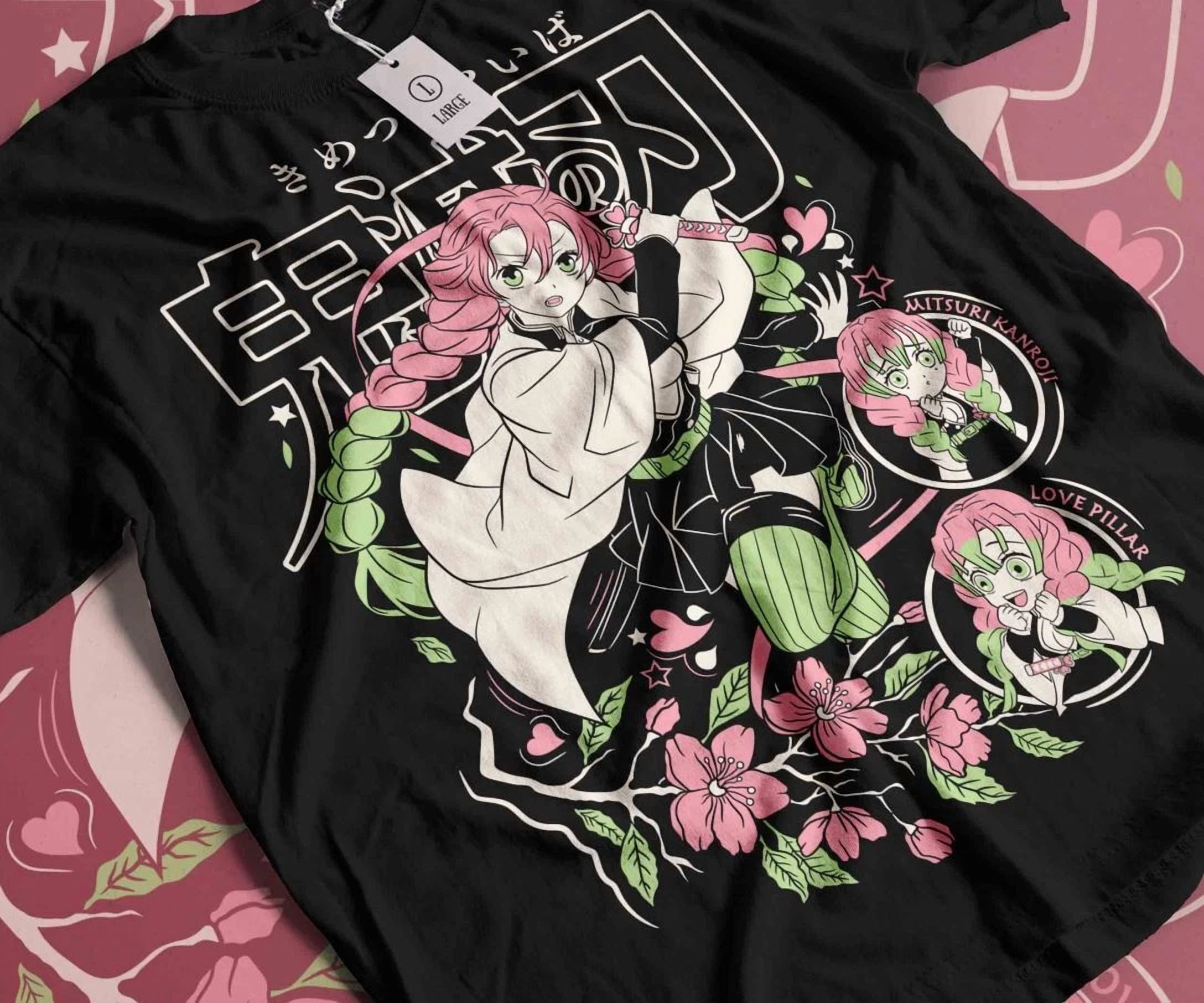 Mitsuri Kanroji T-shirt Demon Slayer Kimetsu No Yaiba Nezuk Gift Shirt ...