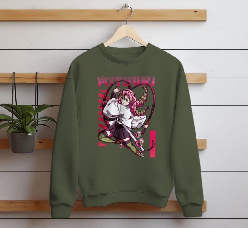 Mitsuri Leaping design T-shirt Otaku Merch Gift Japanese Street Wear ...