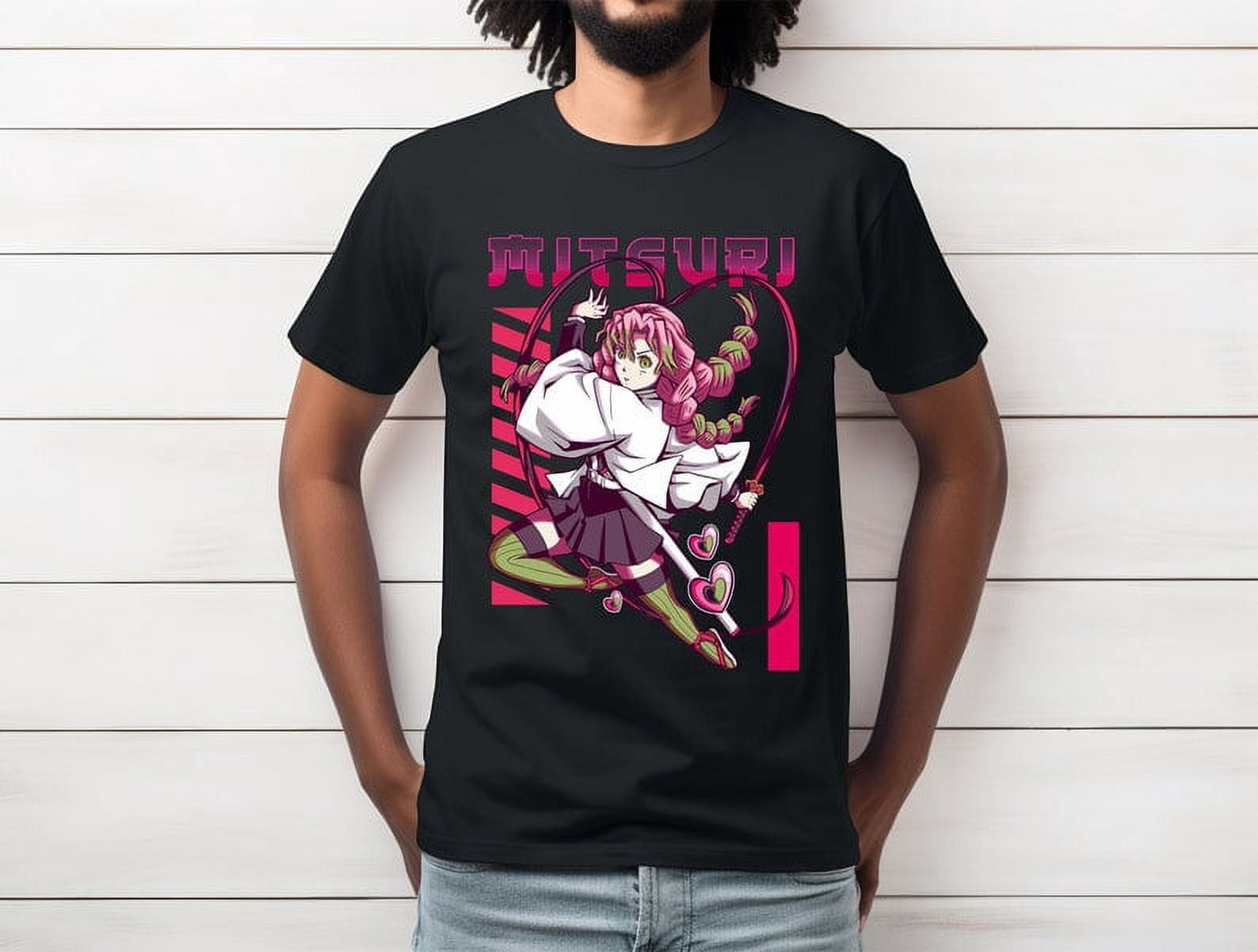 Mitsuri Leaping design T-shirt Otaku Merch Gift Japanese Street Wear ...
