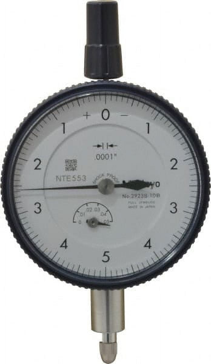 Mitutoyo 0.05" Range, 0-5-0 Dial Reading, 0.0001" Graduation Dial Drop Indicator 2-3/16" Dial, 0 ...
