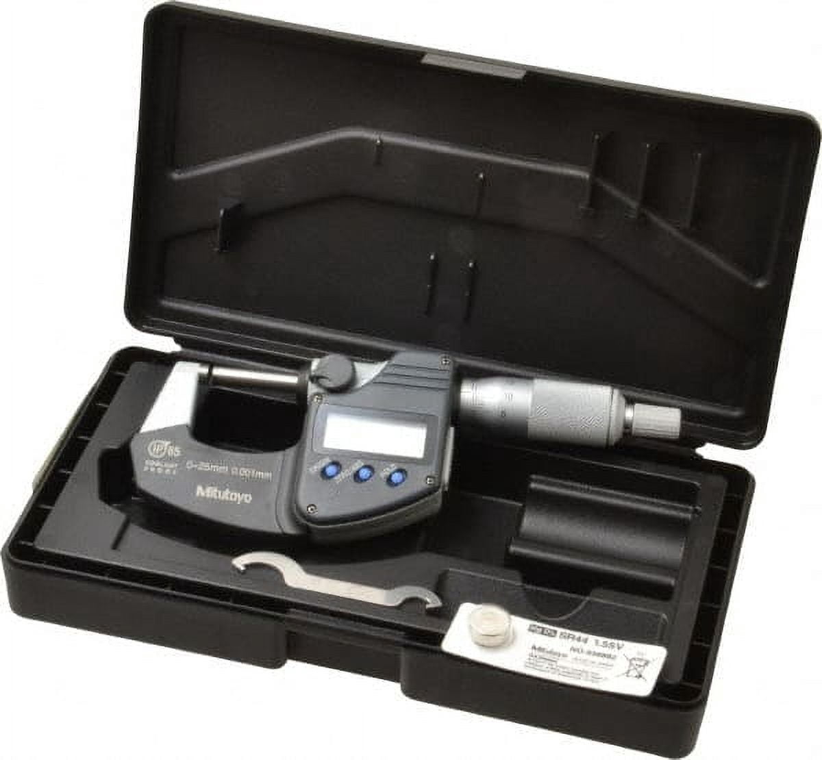 Mitutoyo 0 to 25mm IP65 Carbide Standard Electronic Outside Micrometer ...