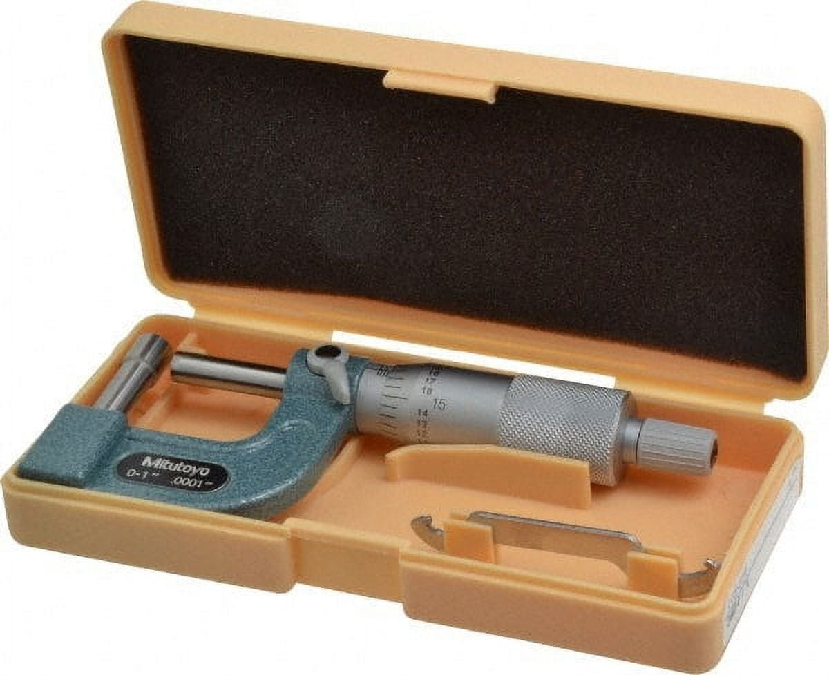 Mitutoyo 1 Inch Measurement Range, 0.0001 Inch Graduation, Barrel Anvil ...