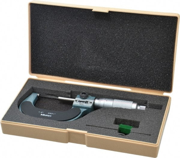 Mitutoyo 1 to 2" Range, 0.0001" Graduation, Mechanical Outside ...