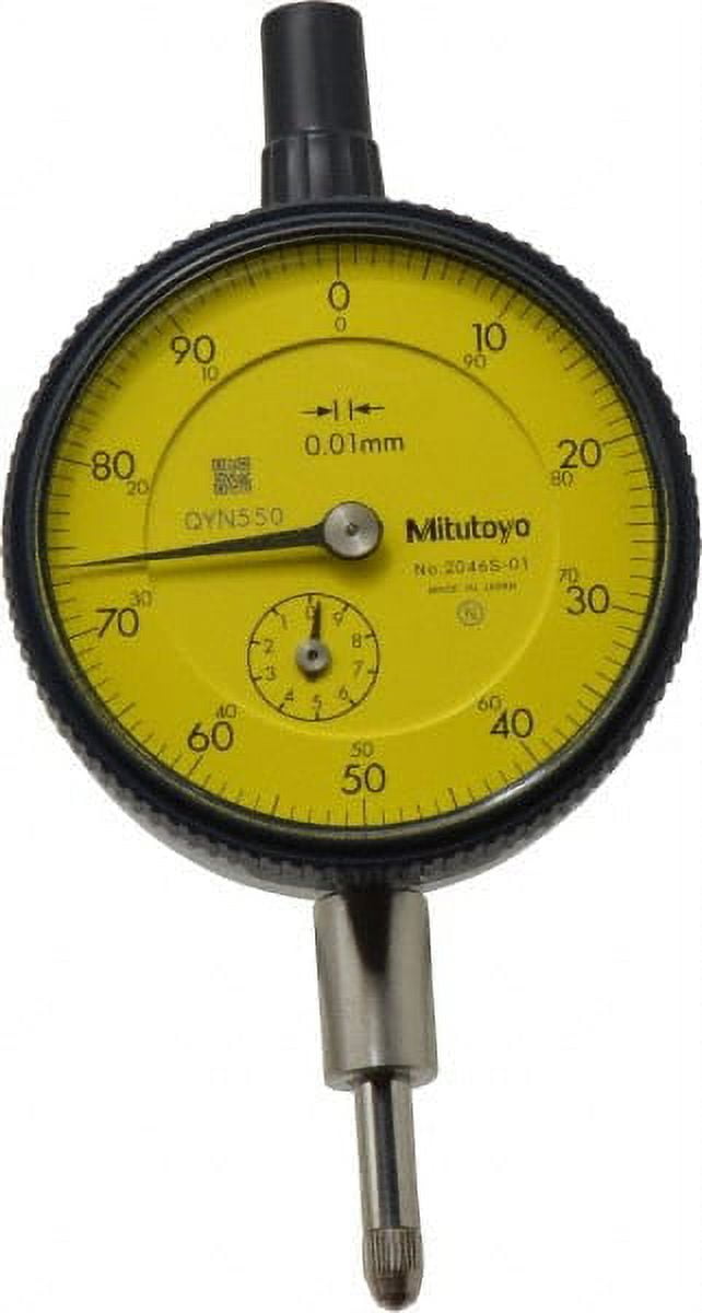 Mitutoyo 10mm Range, 0-100 Dial Reading, 0.01mm Graduation Dial Drop Indicator 2-3/16" Dial, 1mm ...