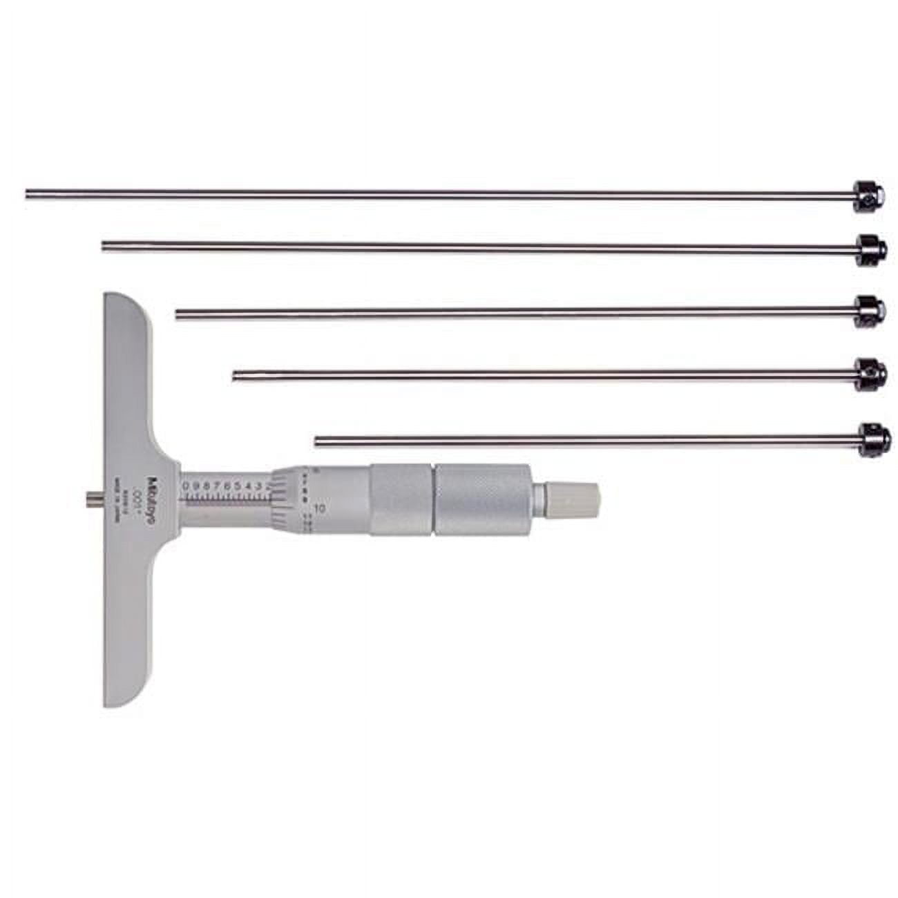 Mitutoyo Depth Micrometer,0 to 6" 129-132 - Walmart.com