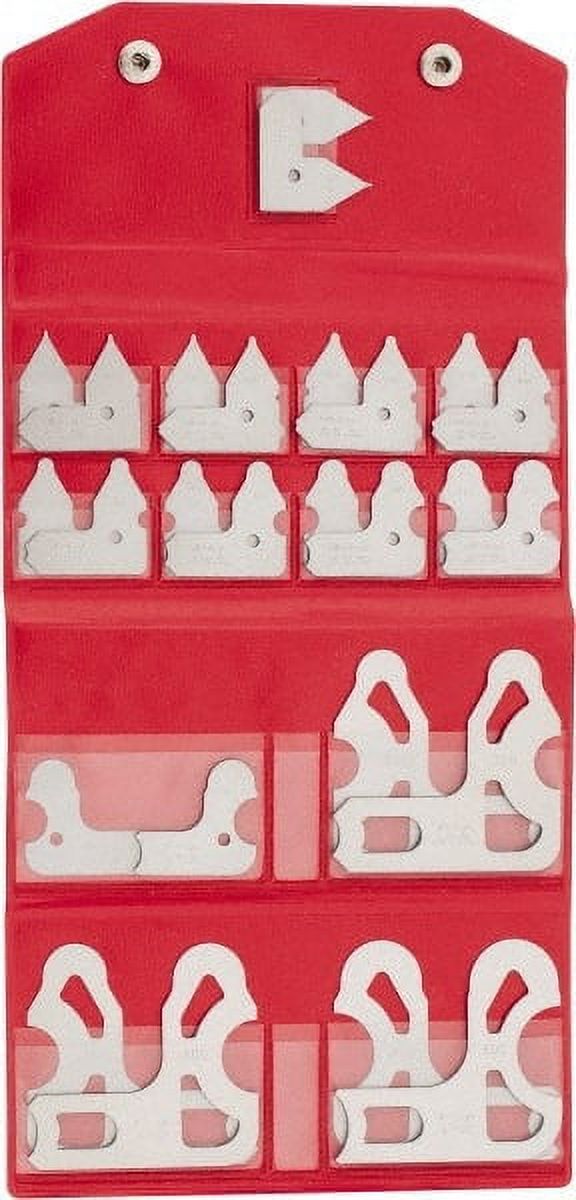 Mitutoyo 26 Pc, 0.01 to 1/2" Radius, Stainless Steel Radius Gage Set ...