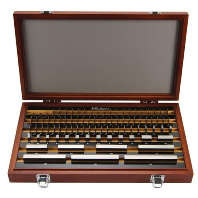 Mitutoyo 26 in. Metric Rectangle Steel Gage Block Grade 0 Set - 87 ...