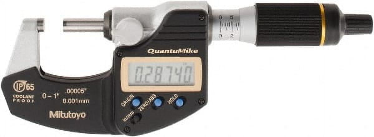 Mitutoyo 293-185-30 QuantuMike Digimatic Outside Micrometer, 0-1" (0 ...