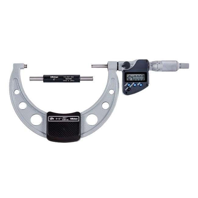 Mitutoyo 4-5 in. Digimatic Micrometer with 101-127 mm IP65 Ratchet Stop ...