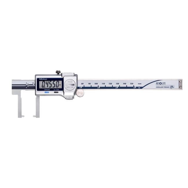 Mitutoyo 573-752-20 0-6 in. Neck Caliper with 150 mm Range Point Jaw ...