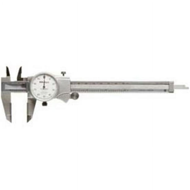 Mitutoyo America 505-738 6 in. Dial Caliper with Carbide Jaws - Walmart ...