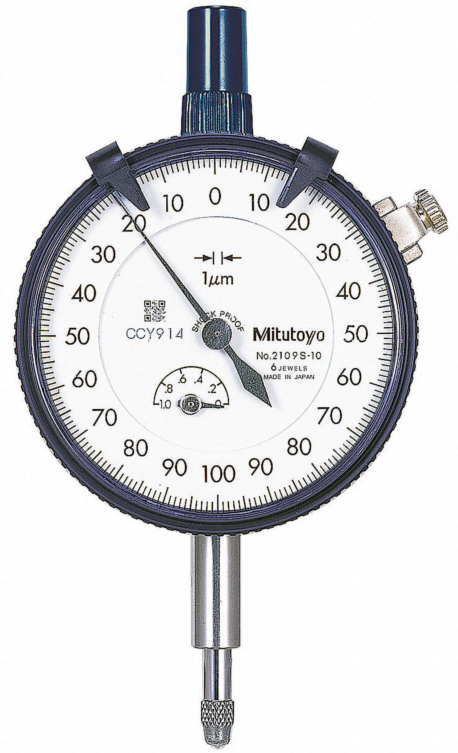 Mitutoyo Dial Indicator,0 to 1mm,0-100-0 2109AB-10 - Walmart.com