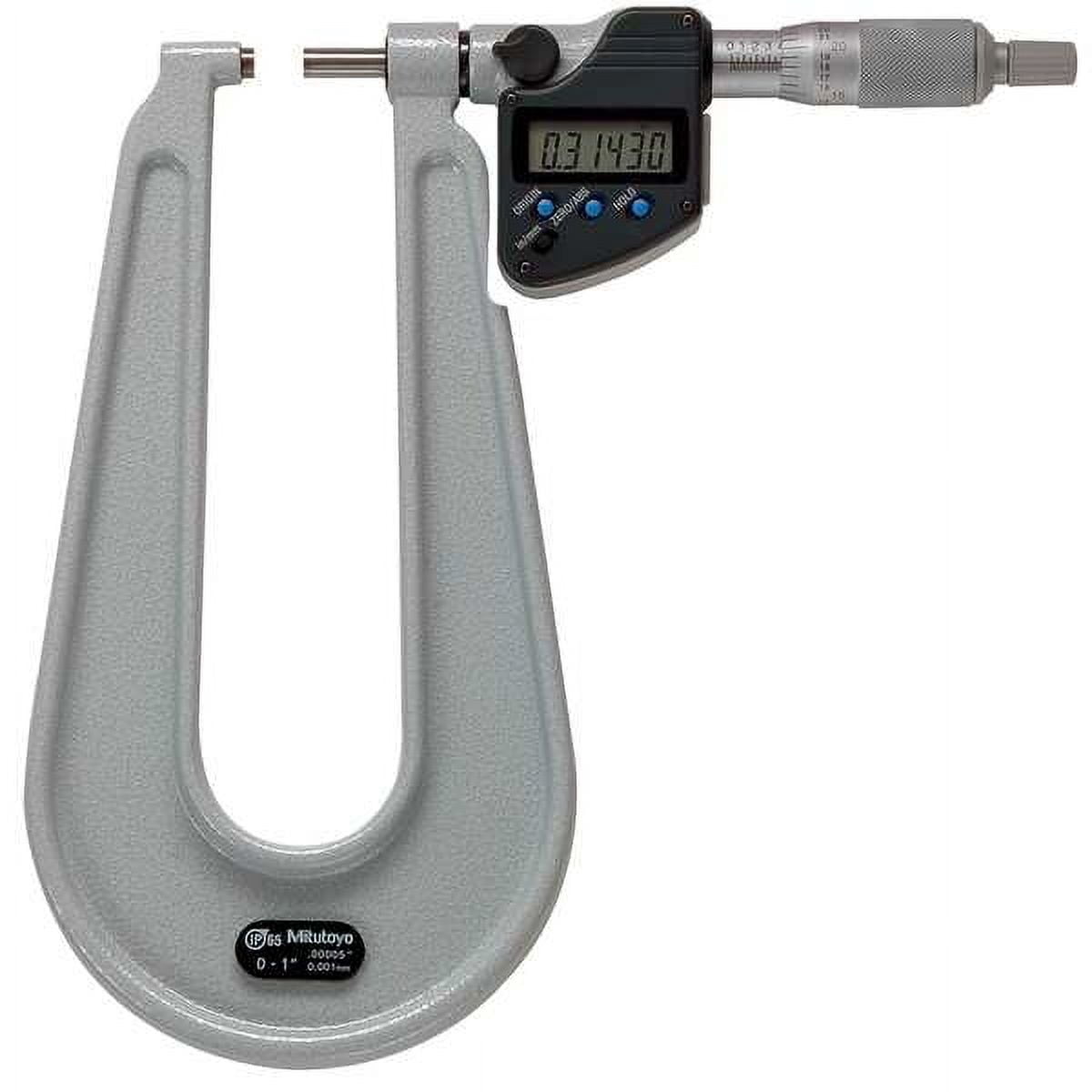 Mitutoyo Digital Micrometer,Deep Throat,1 In,SPC 389-351-30 - Walmart.com