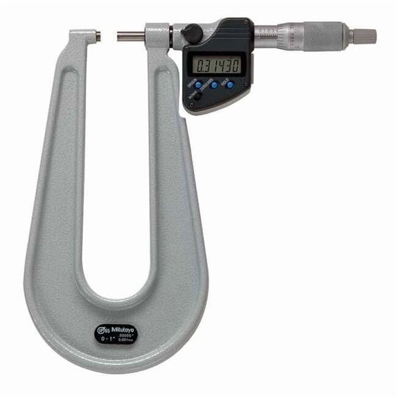 Digital Micrometer,Deep Throat,1",SPC 389-351-32 - Walmart.com