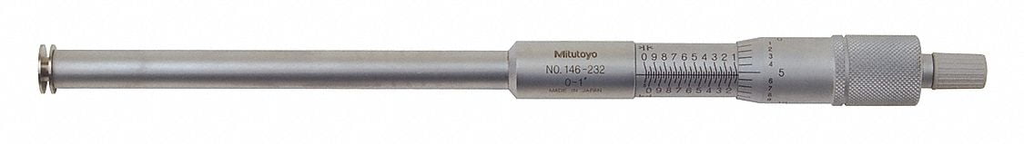 Mitutoyo Groove Micrometer,0 to 1 in. Range,Flat 146-232 - Walmart.com