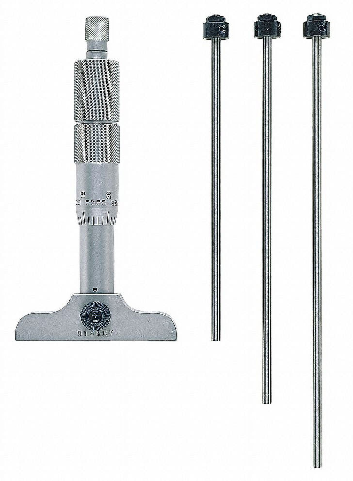 Mitutoyo Depth Micrometer,0 to 4 In 129-127 - Walmart.com