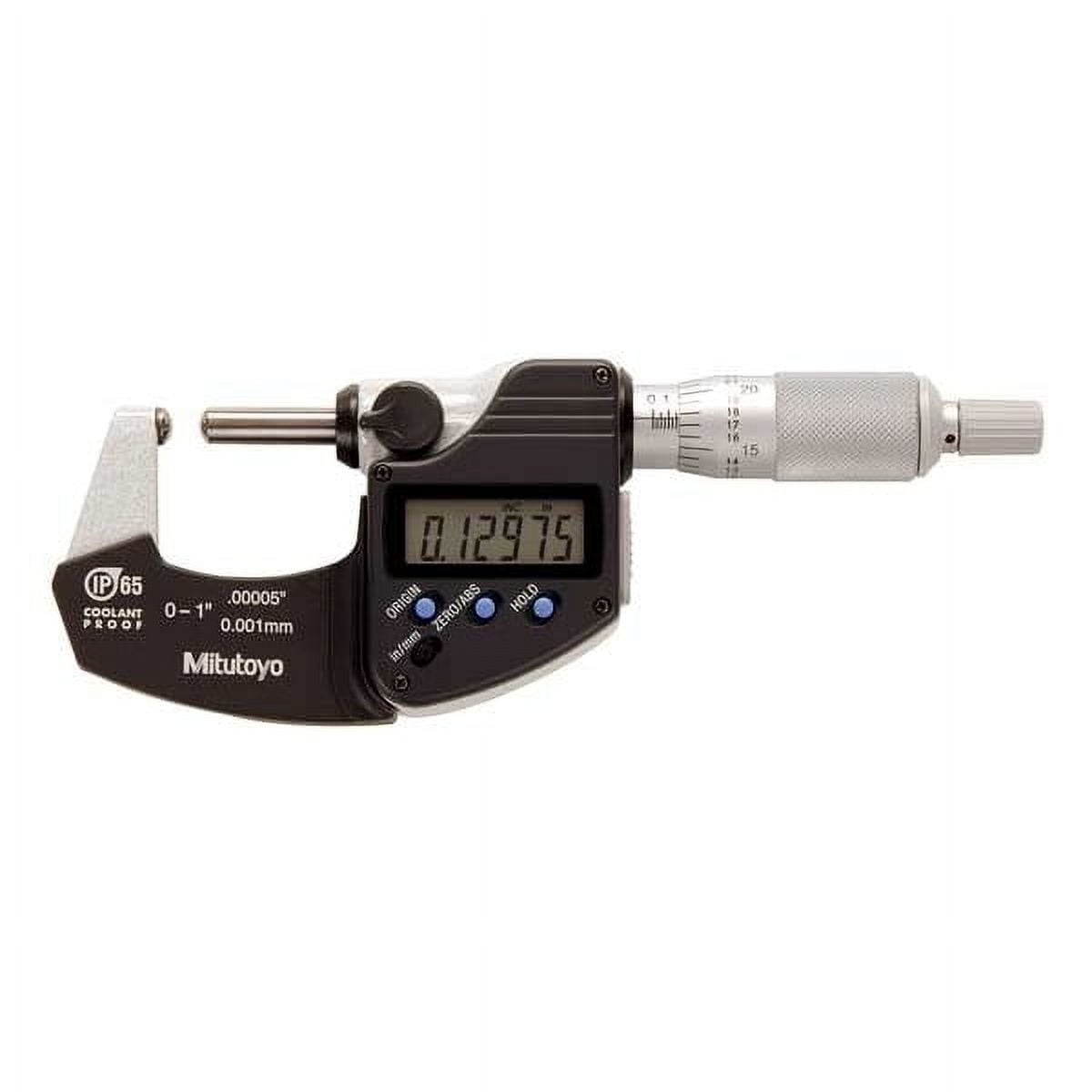 Mitutoyo Spherical Anvil/Spindle Micrometer,0-1In 395-371-30 - Walmart.com