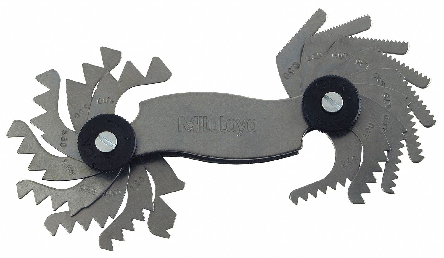 Mitutoyo Thread Pitch Gauge Set,Thread Ang 60 deg 188-121 - Walmart.com