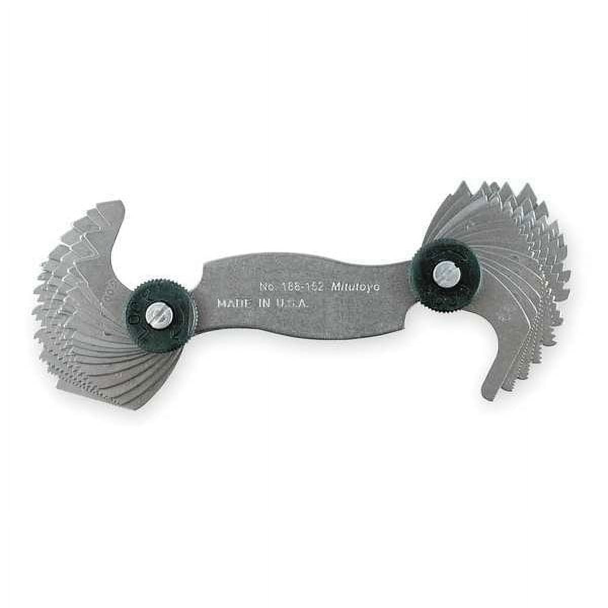 Mitutoyo Thread Pitch Gauge Set,Thread Ang 60 deg 188-152 - Walmart.com