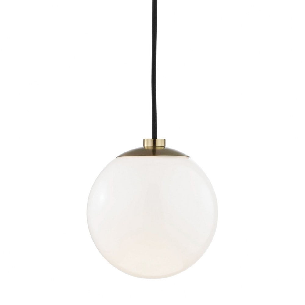 Mitzi H105701 Stella 1 Light 7" Wide Mini Pendant - Brass - Walmart.com