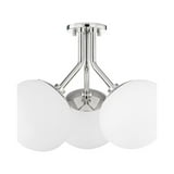 Mitzi H134603 Estee 3 Light 19" Wide Semi-Flush Globe Ceiling Fixture ...