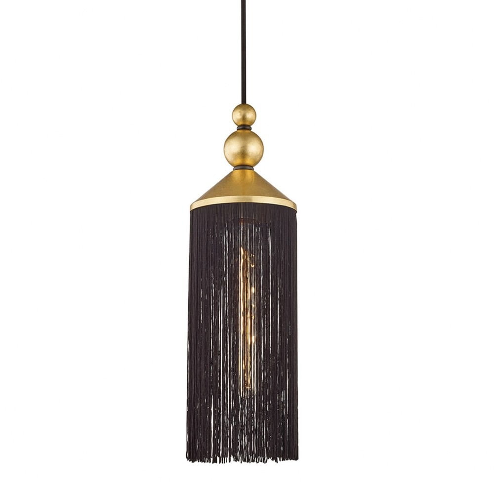 Mitzi H300701 Scarlett 1 Light 5" Wide Mini Pendant - Gold - Walmart.com