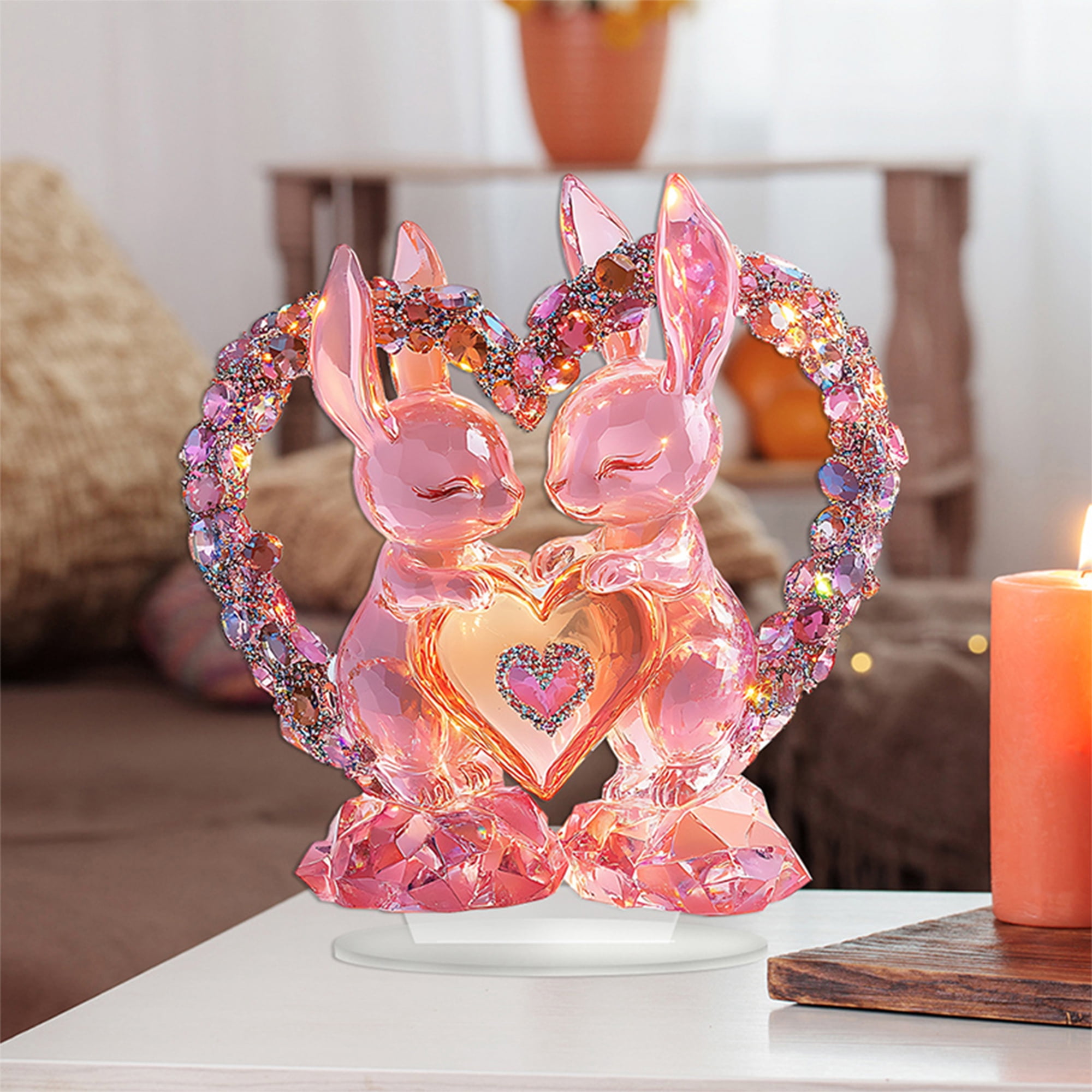Miucchy 2D Romantic Gifts,Desk Decorations Gnome/Animal Couple ...