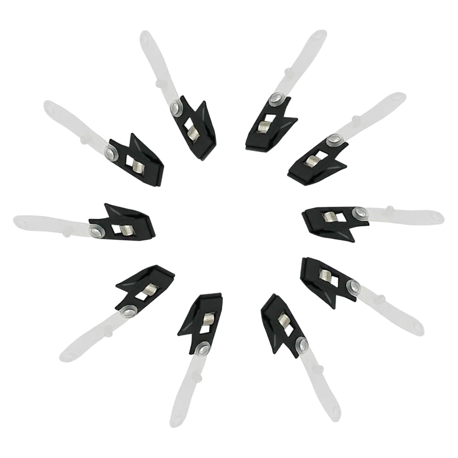 Miulika 10Pcs Flagpole Clips, Windproof Garden Flag Clip, Sturdy Garden ...